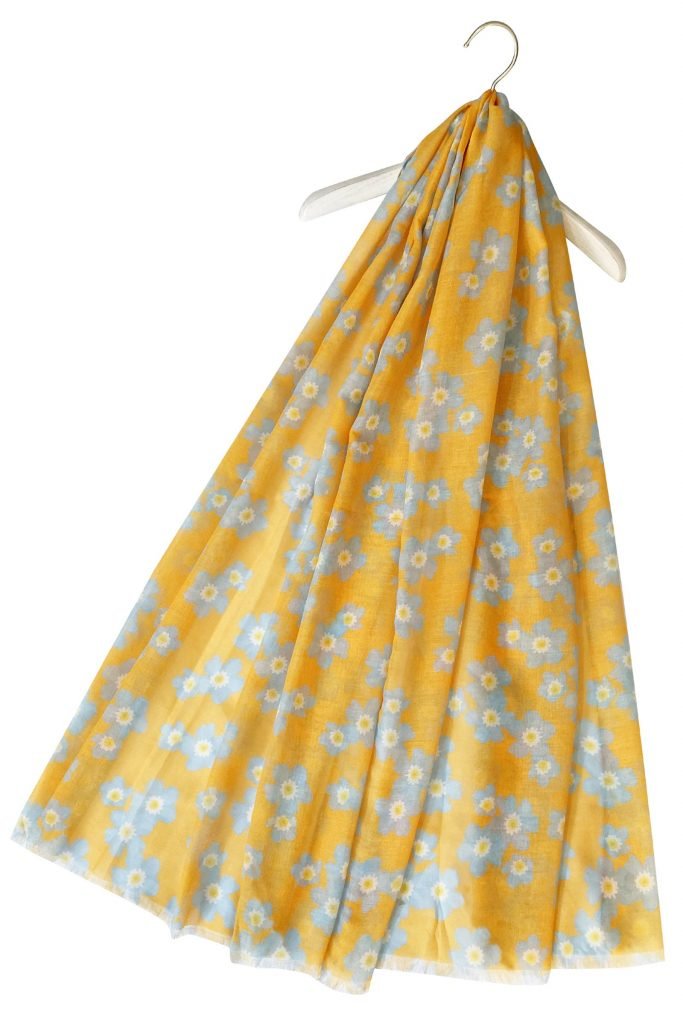Forget Me Not Print - Orange : Scarves Direct: Scarf | Pashmina | Snood ...