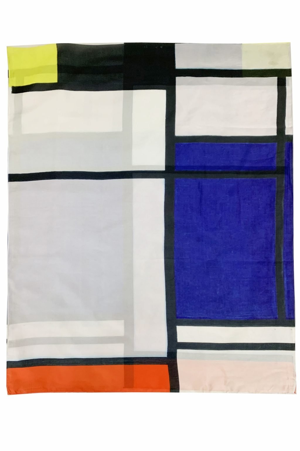 Mondrian Abstract Art Geometric Silk Scarf - Multi : Scarves Direct ...